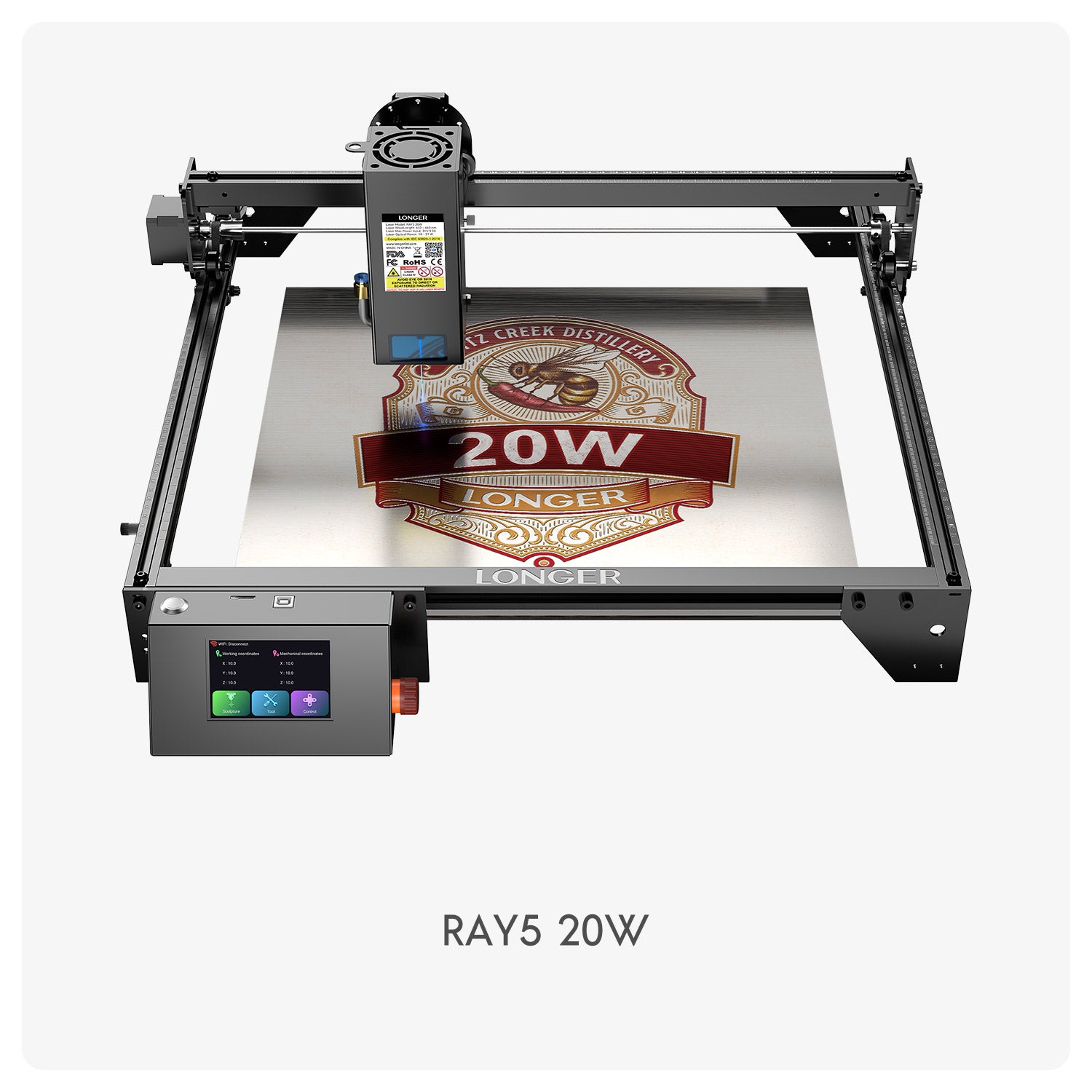 Longer RAY5 20W Laser Engraver(22-24W Output Power) - LONGER