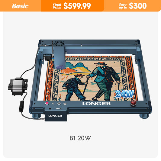 Longer Laser B1 20W Engraving Machine(22-24W Output Power) - LONGER
