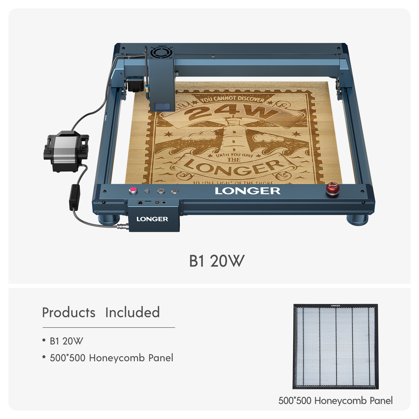 Longer Laser B1 20W Engraving Machine(22-24W Output Power) - LONGER