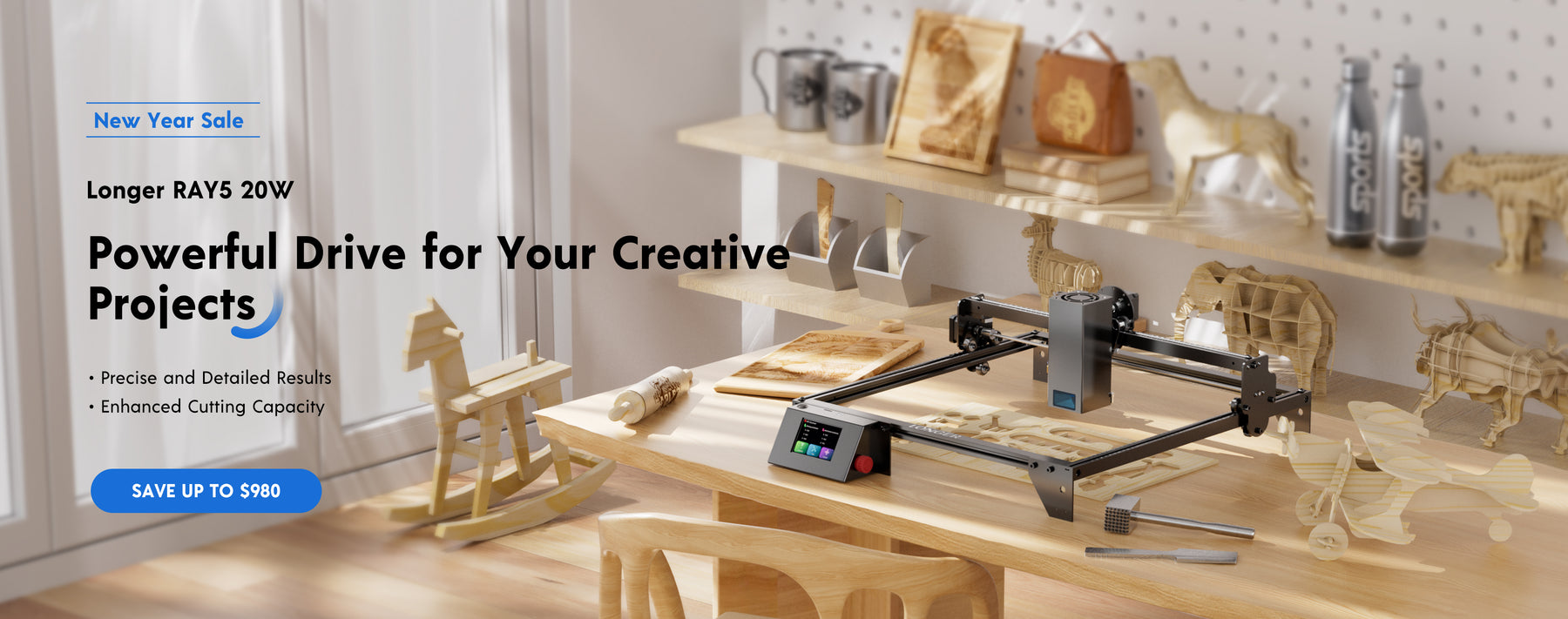Best Laser Engraver and 3D Printer for Creators|LONGER