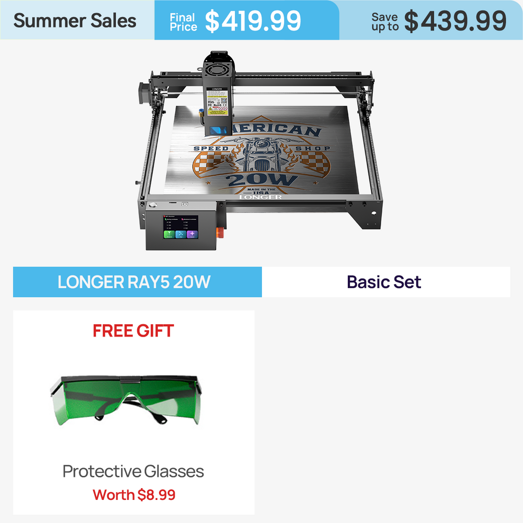 Longer RAY5 20W Laser Engraver(22-24W Output Power) - LONGER