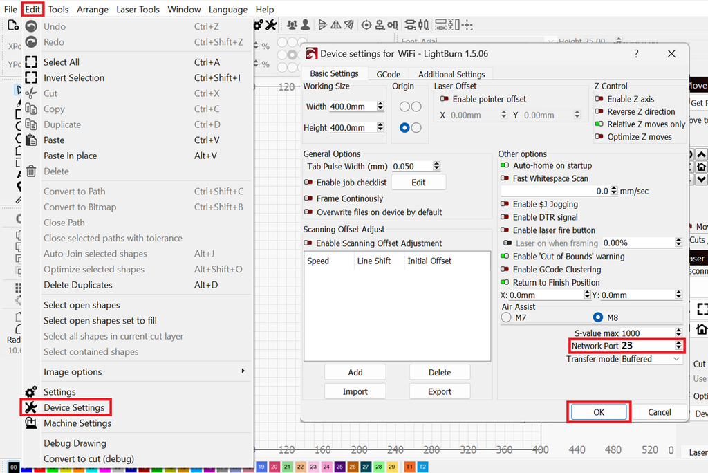 Lightburn WiFi Bridge - Longer B1 – LONGER