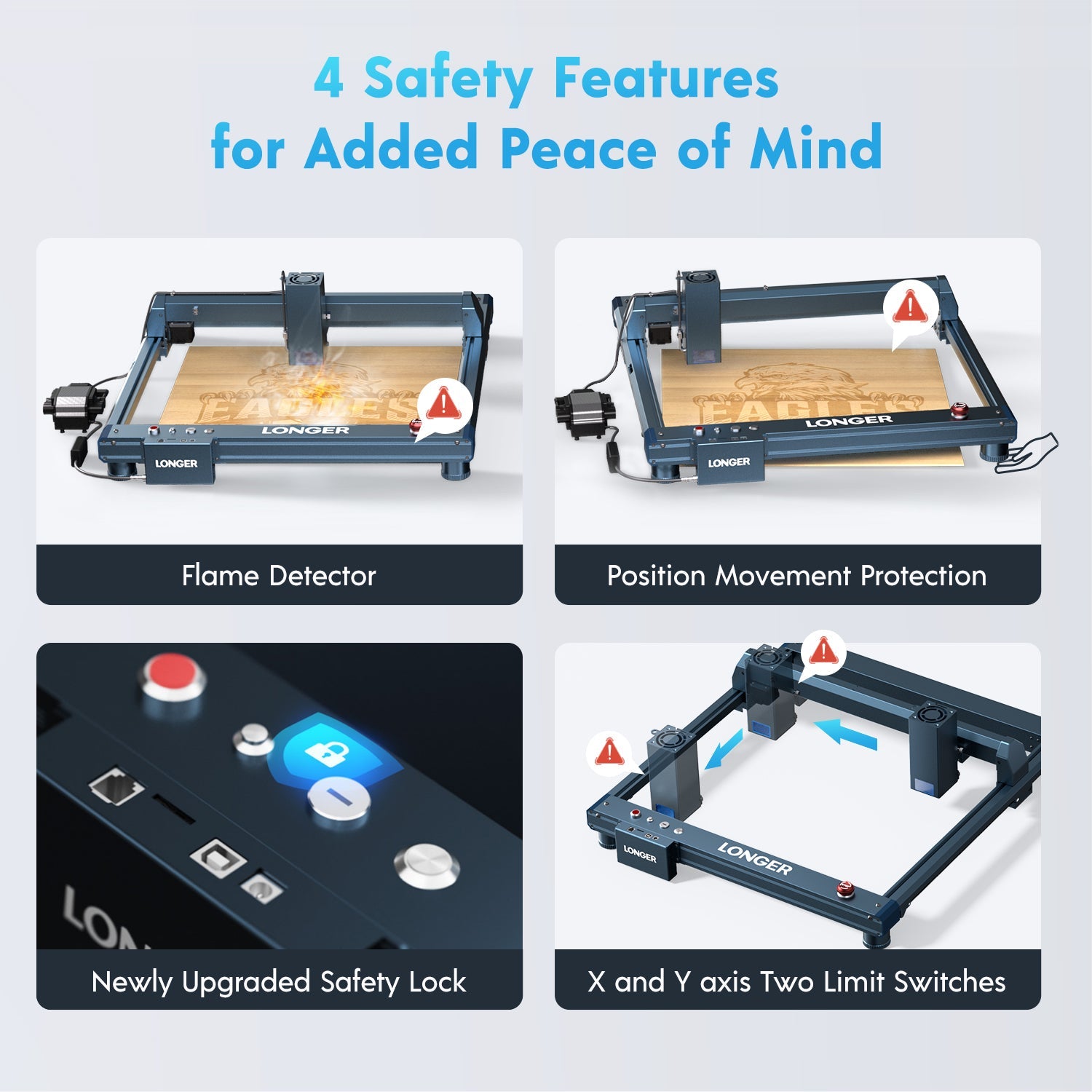 Longer Laser B1 30W Engraving Machine(33-36W Output Power) - LONGER