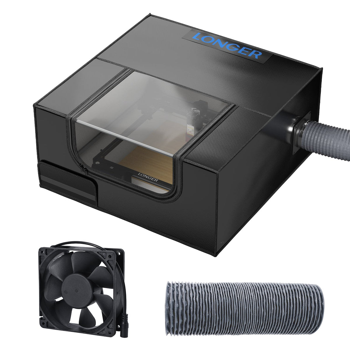 LONGER Laser Engraver Enclosure with Vent, Large Size Laser Cutter ...