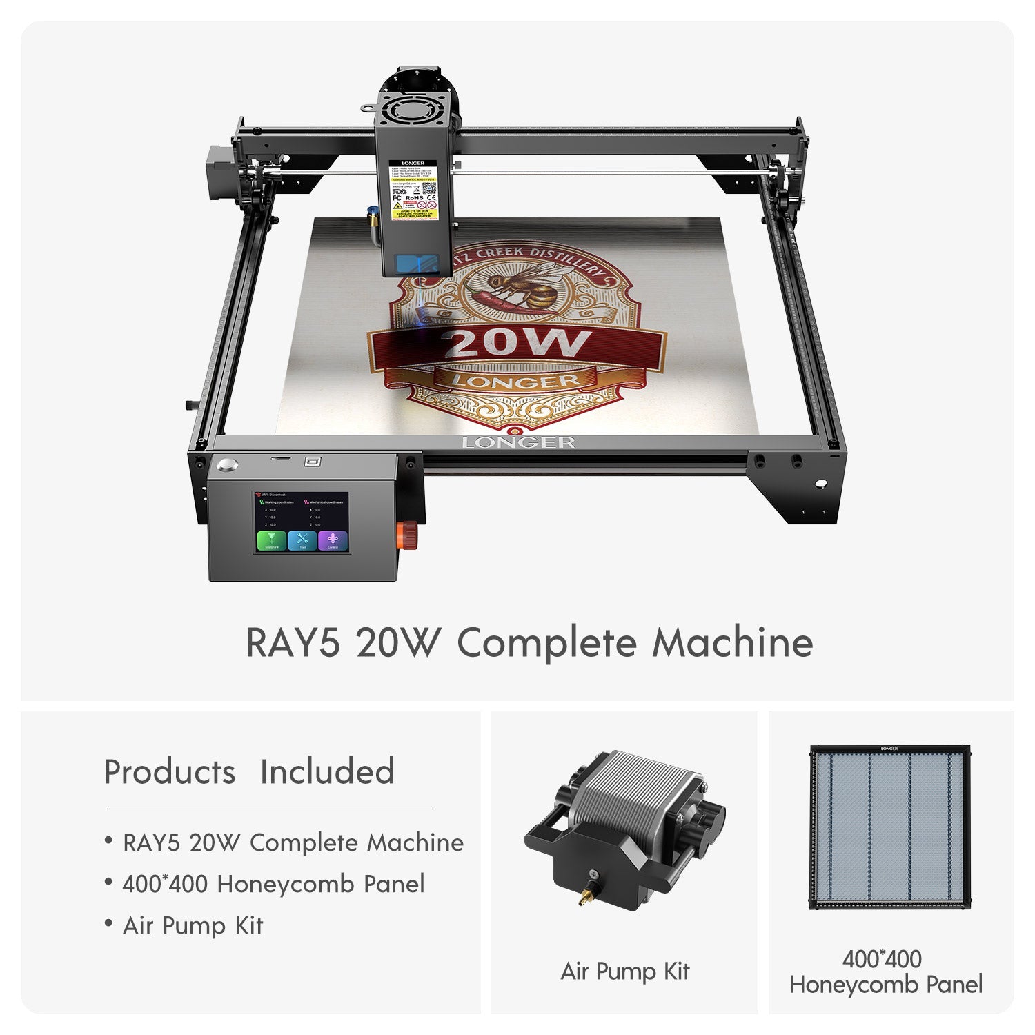 Longer RAY5 20W Laser Engraver(22-24W Output Power) - LONGER