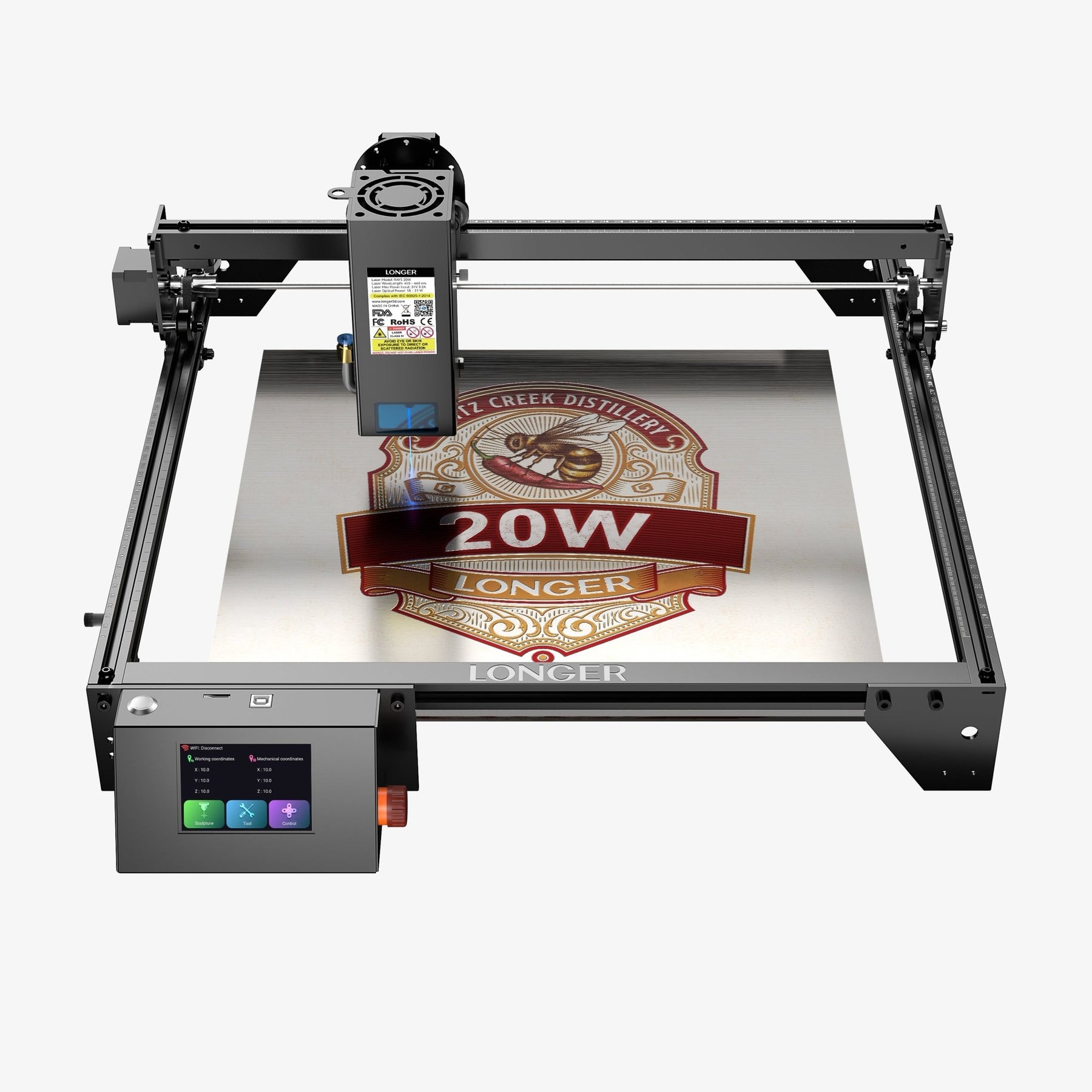 Longer RAY5 20W Laser Engraver(22-24W Output Power) - LONGER