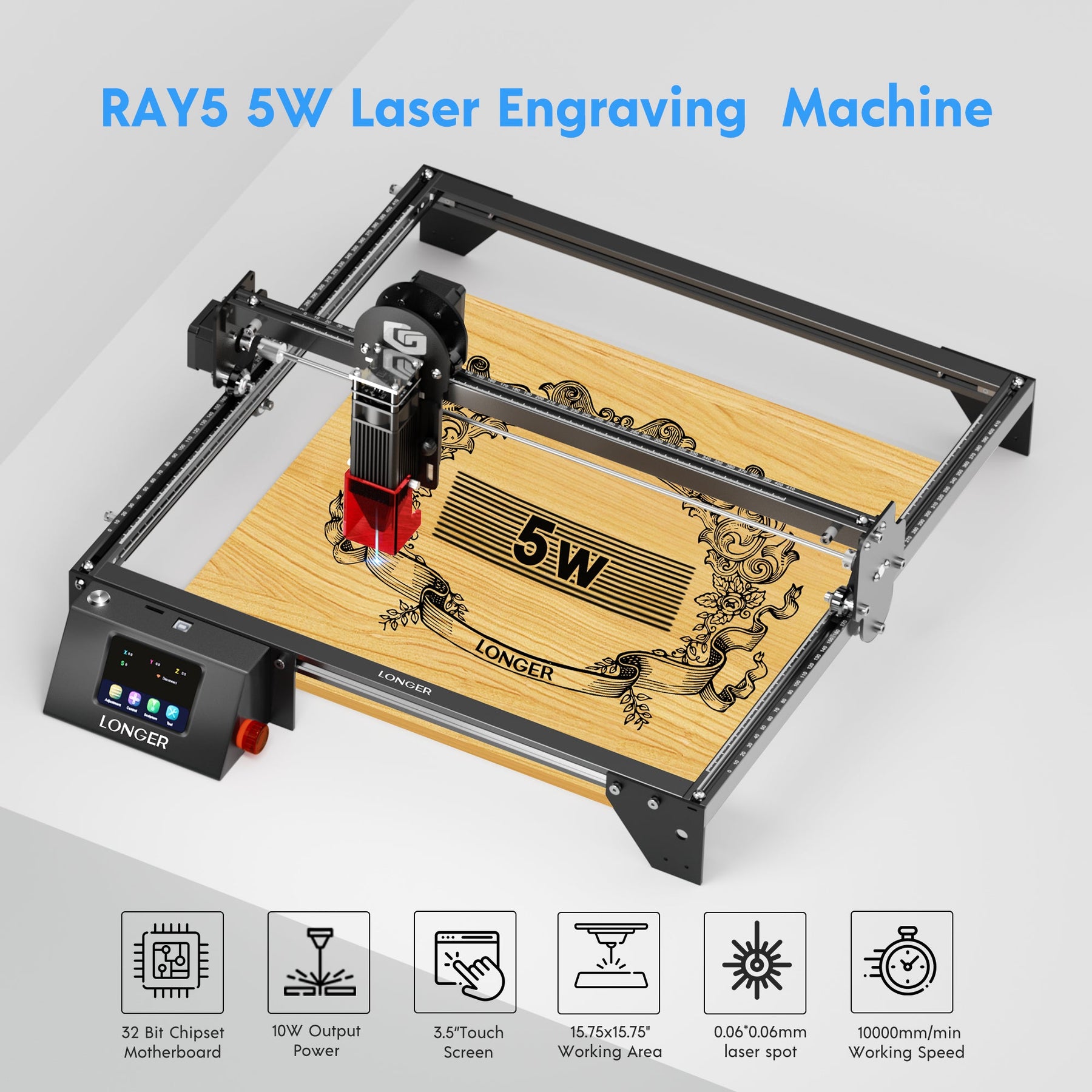 Longer Ray5 Series Laser Engravers – Compact, Precise, Multi-Material ...