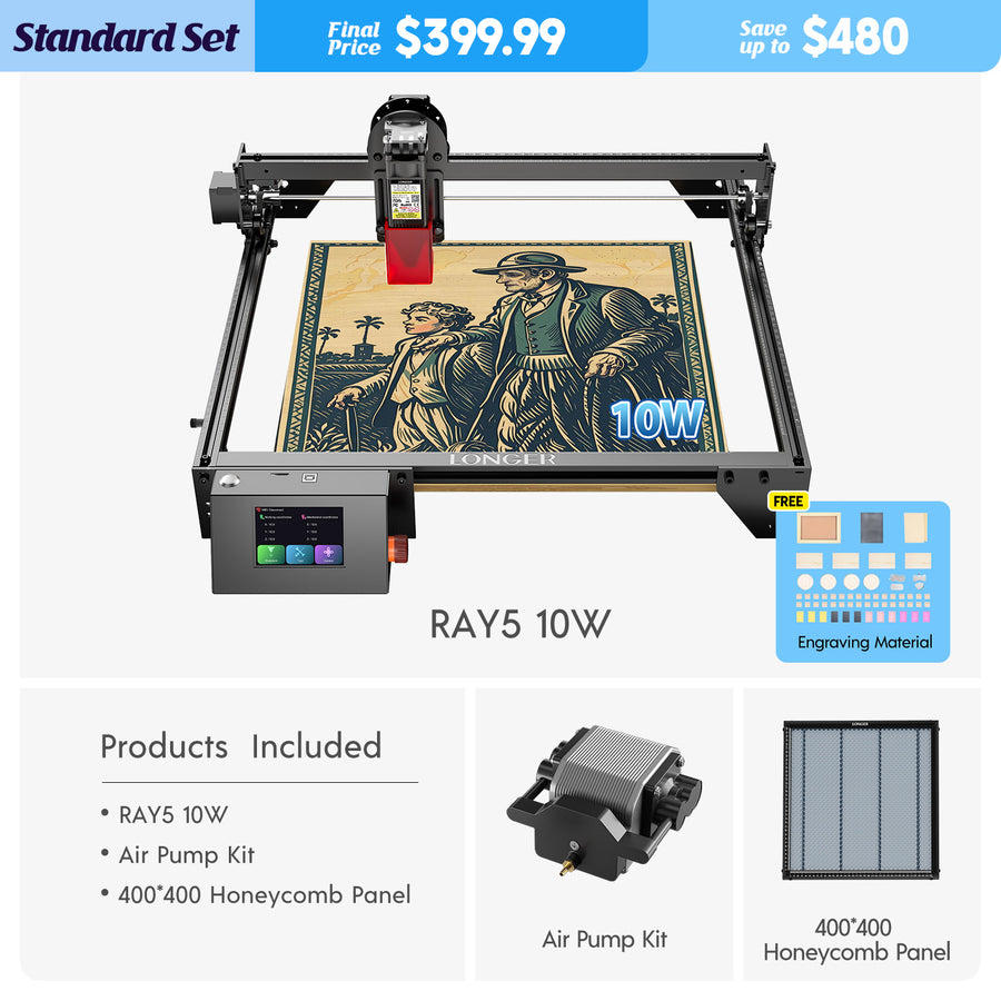 LONGER RAY5 10W Laser Engraver | 10W Laser Cutter